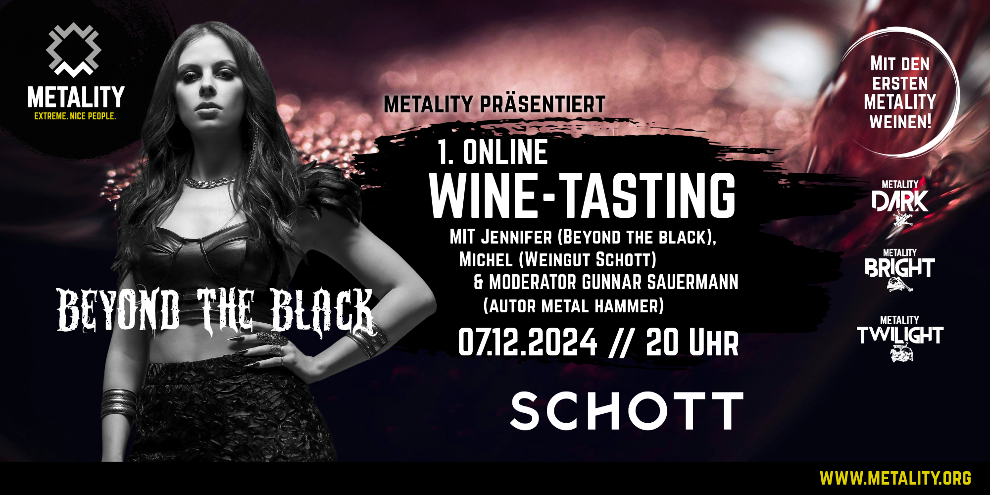1. Online Wine Tasting mit Beyond the Black – Metality e.V.